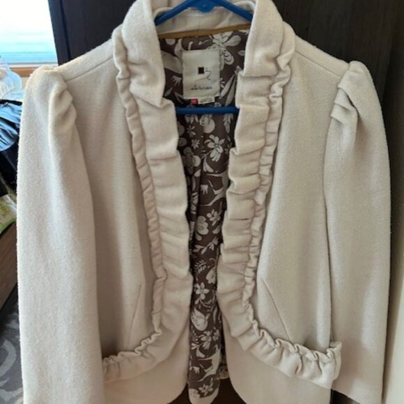 elevenses | Jackets & Coats | Elevenses Creamcolored Jacket | Poshmark